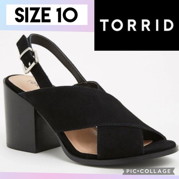 torrid | Shoes | New Torrid Womens Sandal Black Suede Criss Cross ...